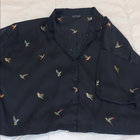 Topshop | Tops | Hummingbird Button Up | Poshmark